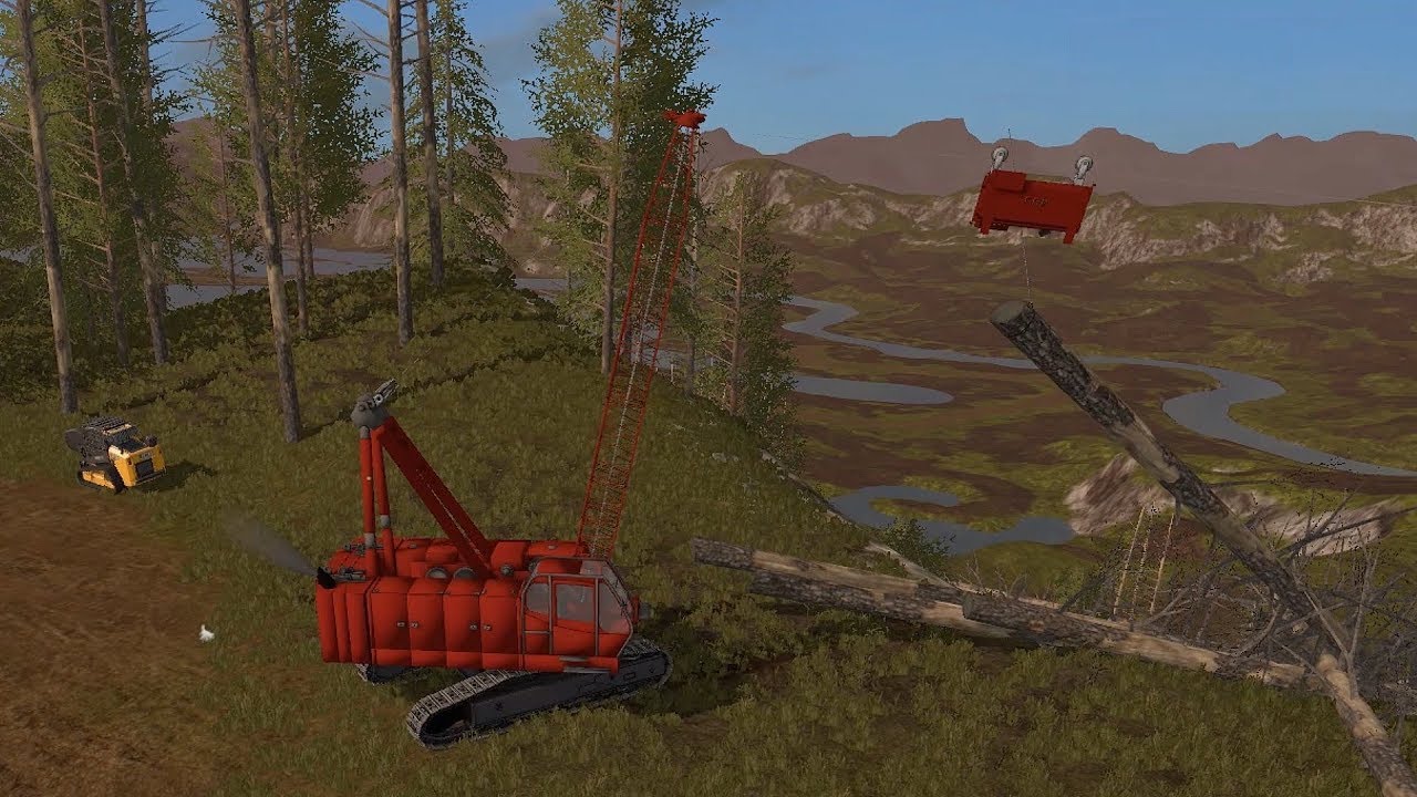 Farming Simulator 17 Mods - Skyline Yarder - YouTube
