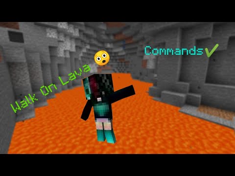 How To Walk On Lava [Commands] - YouTube