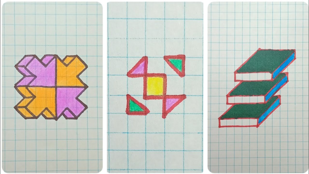 Easy 3d drawing optical illusion on paper Graph | illusion optical ...