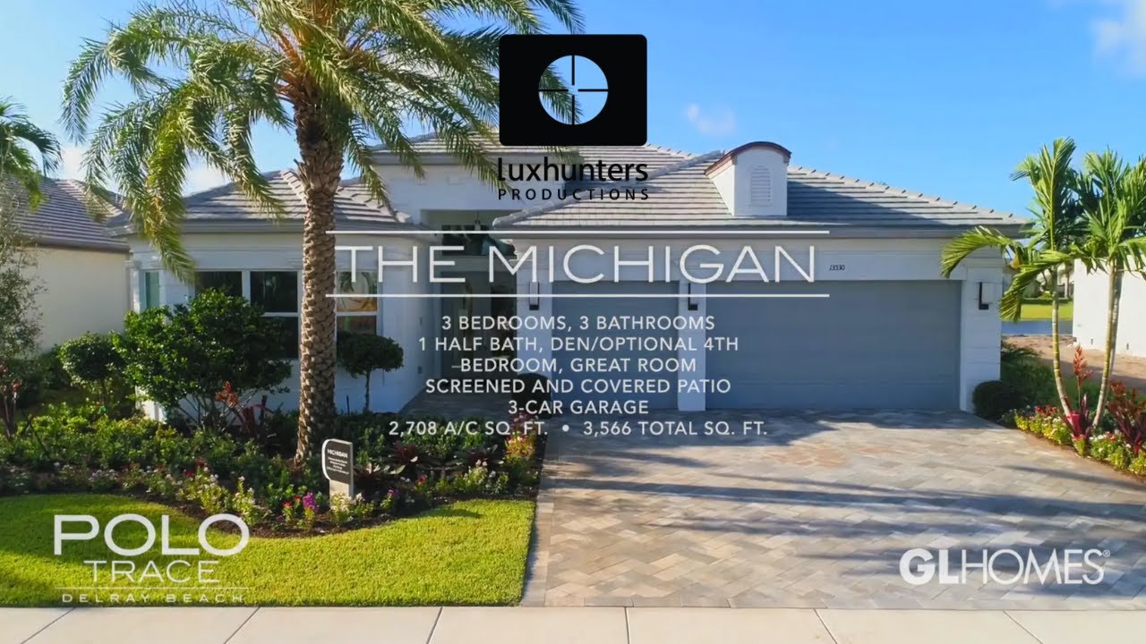 GL Homes - The Michigan Model Home - YouTube