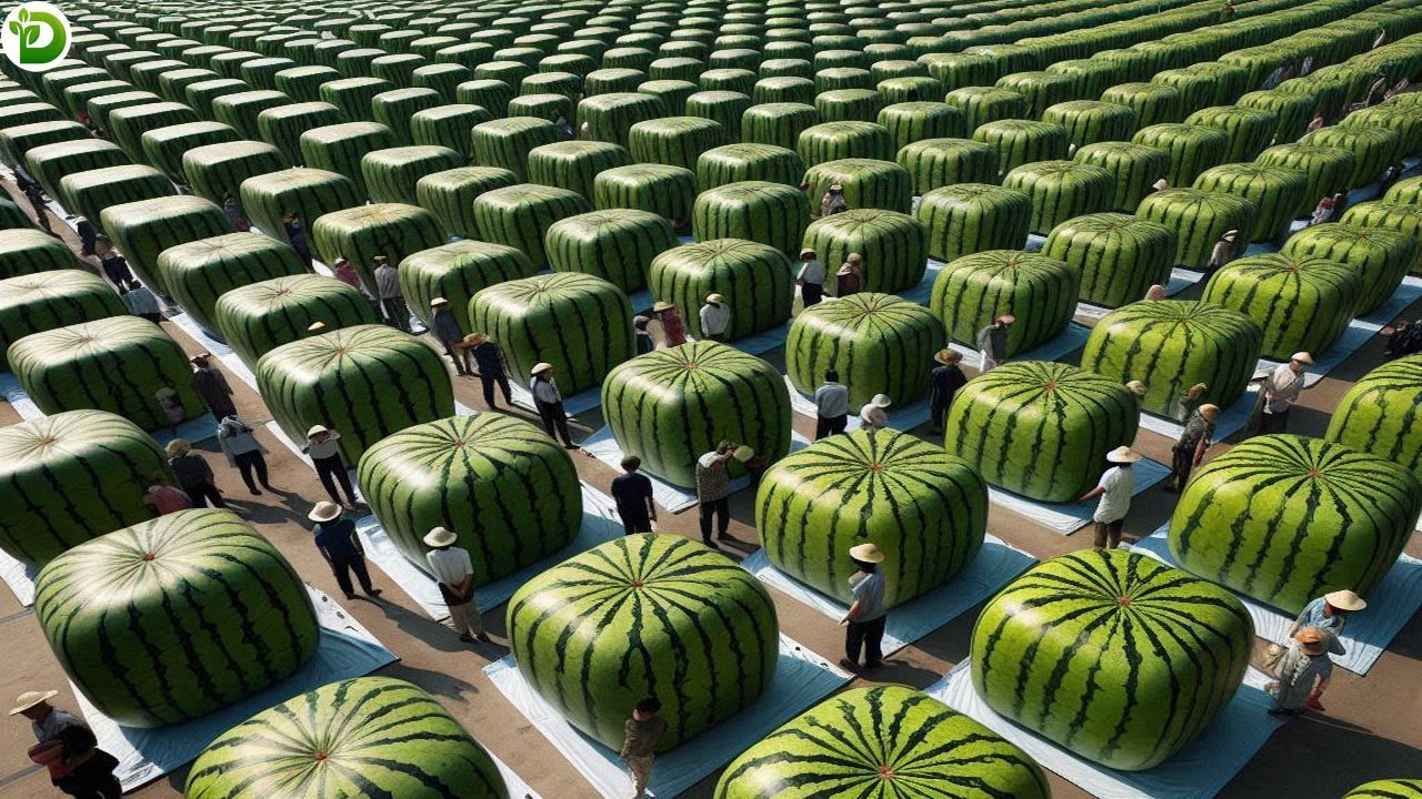 What's Special About Japanese Farmers' Square Watermelons? - Watermelon Farm - YouTube