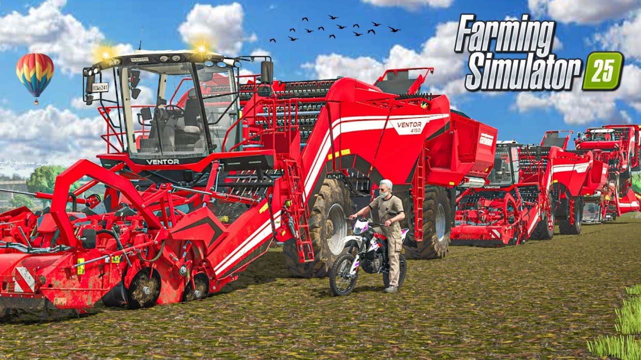 POTATOES Harvesting with FENDT & Auger Wagon In Fs25 | Farming ...