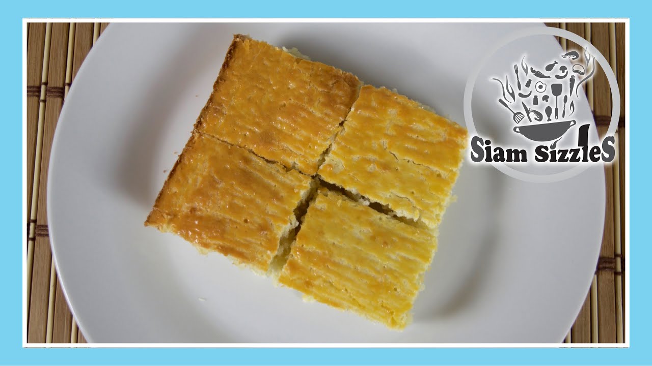 Thai Coconut Cake Recipe (Kanom Baa Bin) - YouTube