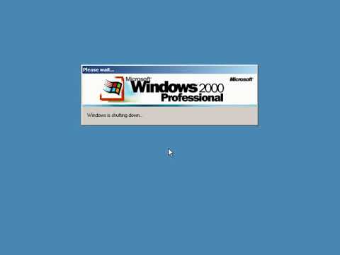 Microsoft Windows 2000 Shutdown Google Translate Voice - YouTube