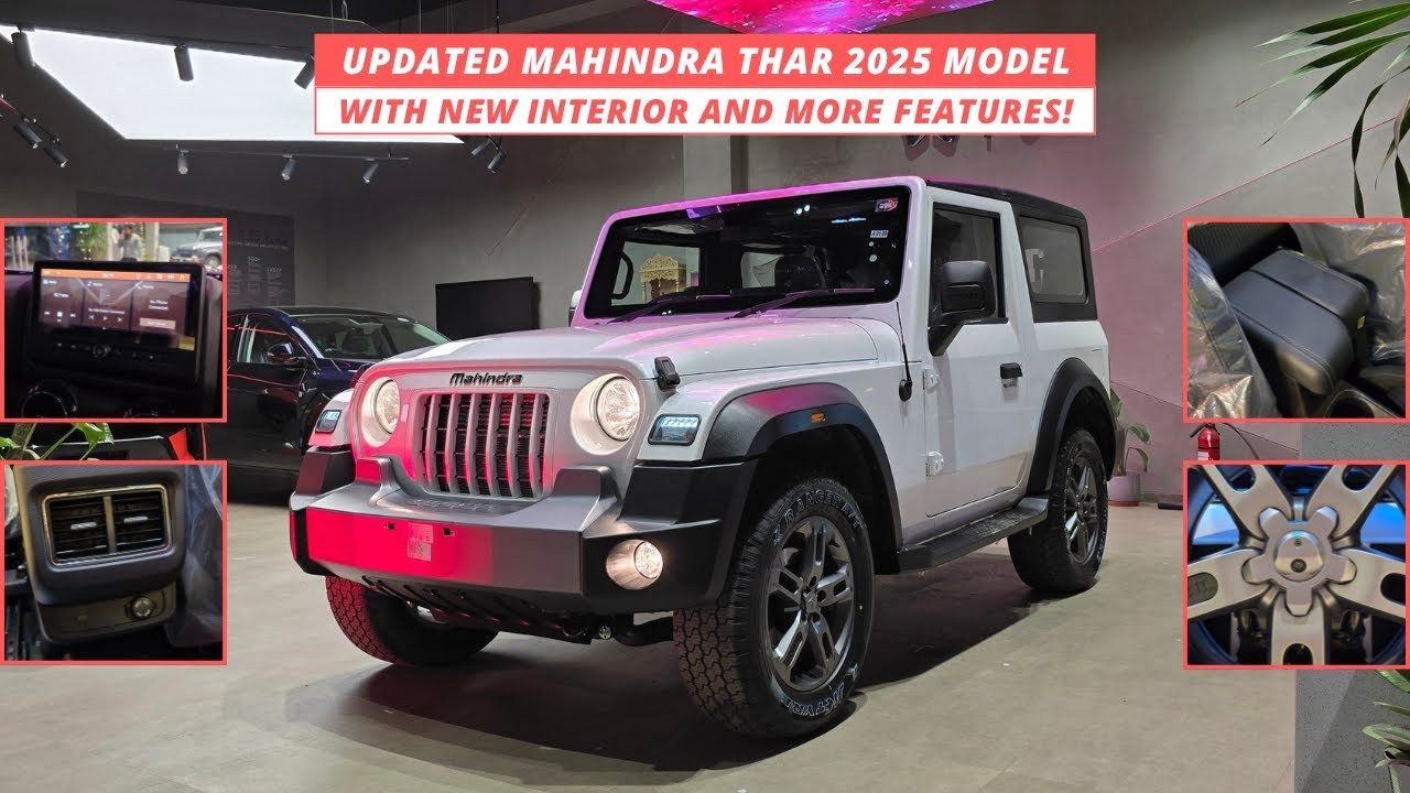 Updated Mahindra Thar 2025 Model Walkaround | Mahindra Thar New Model ...