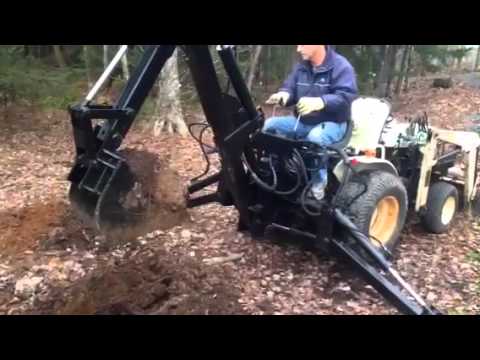 Home made backhoe - YouTube