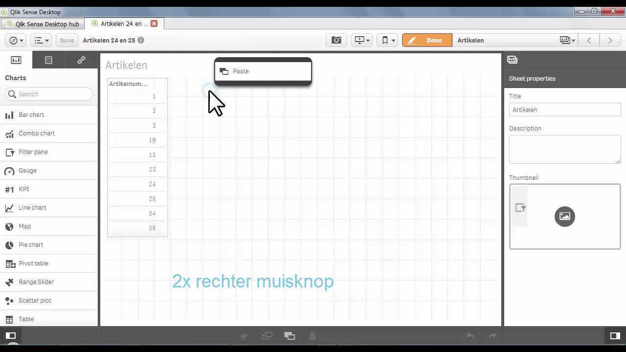 Waarden uitsluiten in een listbox in Qlik Sense - YouTube
