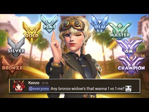 I Challenged a Widowmaker in Every Rank in Overwatch