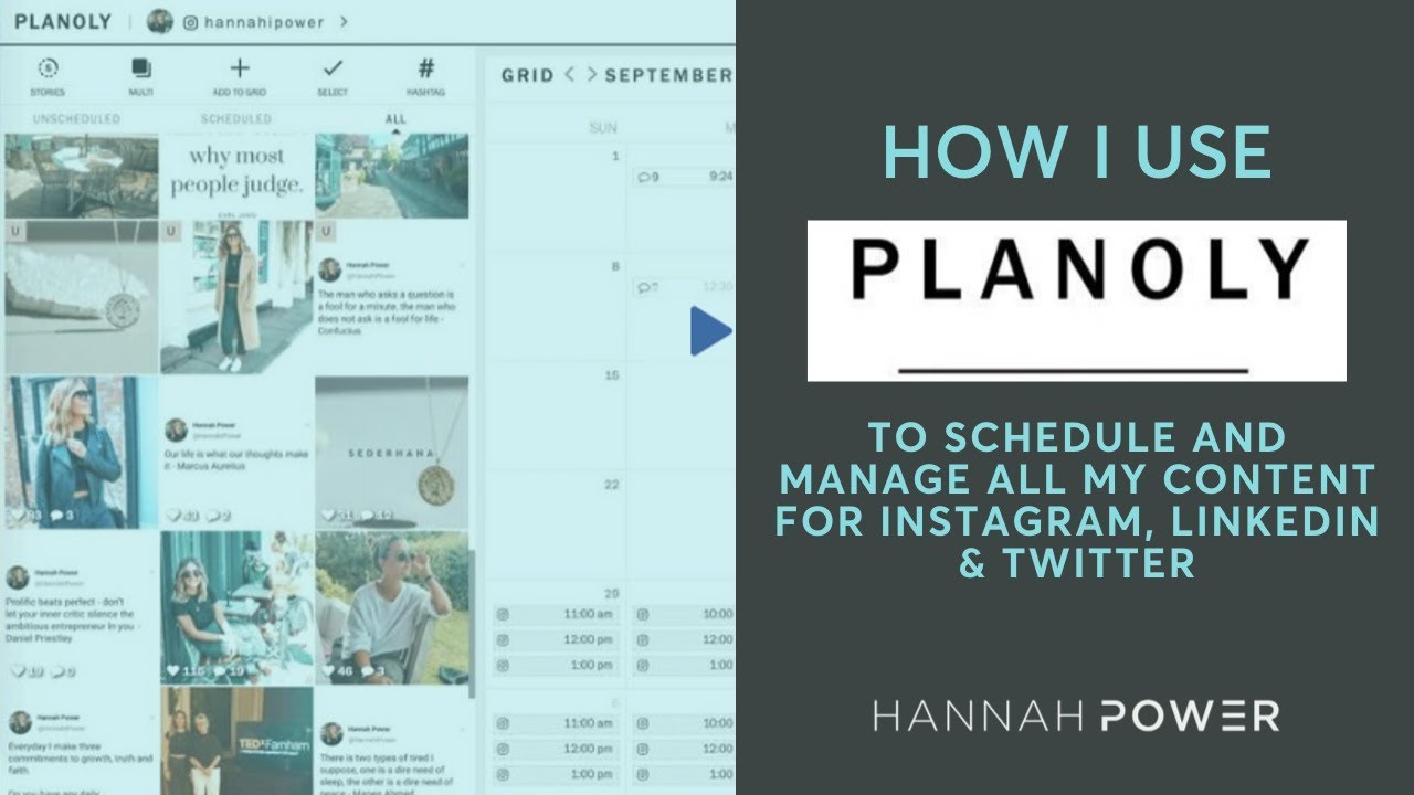 How I use Planoly to schedule and manage all my content for Instagram ...