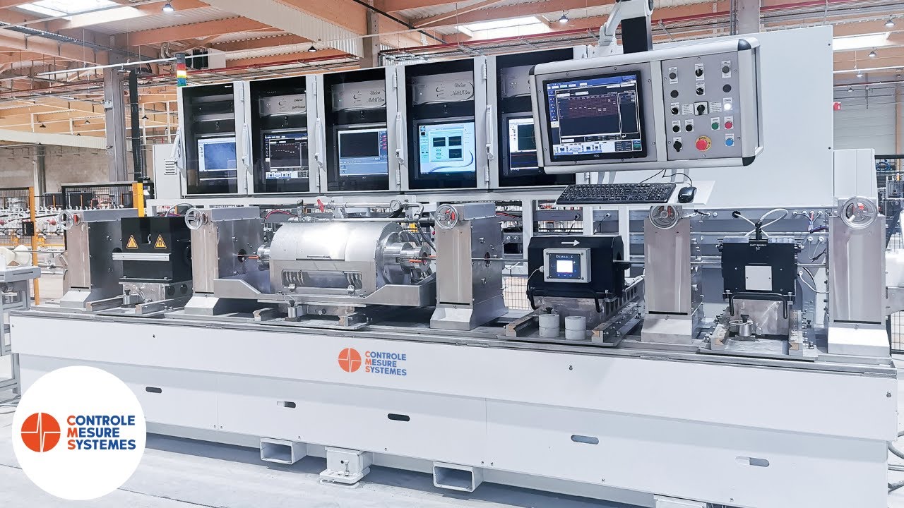 COMBINED TESTING BENCH WITH EDDY CURRENT AND ULTRASONIC EQUIPMENT - YouTube