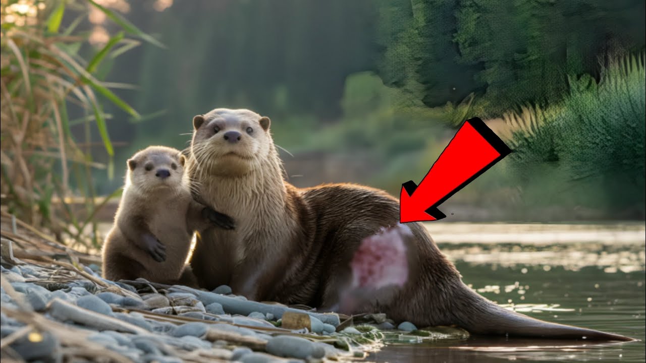 The Smart Baby Otter Went Looking For A Fisherman To Rescue The Injured ...