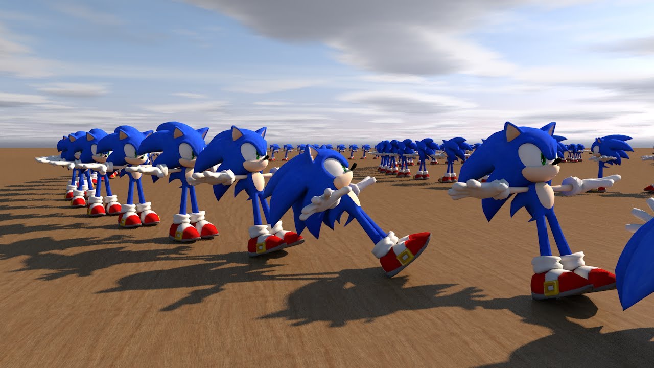 Sonic The Hedgehog Domino Effect !! - YouTube