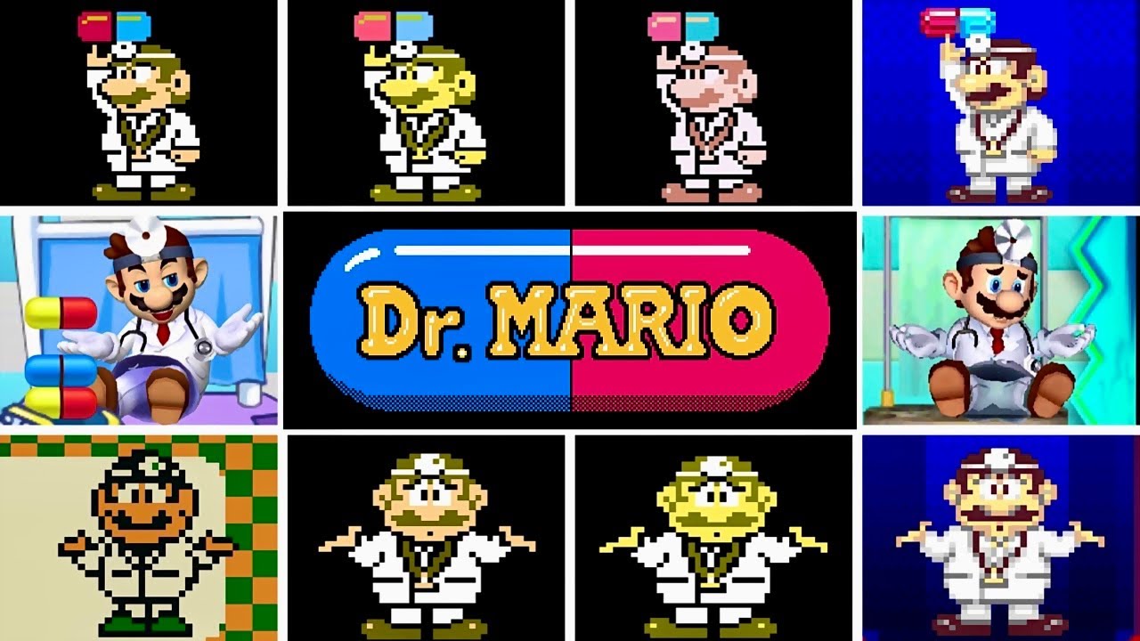 Dr. Mario Official Versions Comparison + GAME OVER screens - YouTube