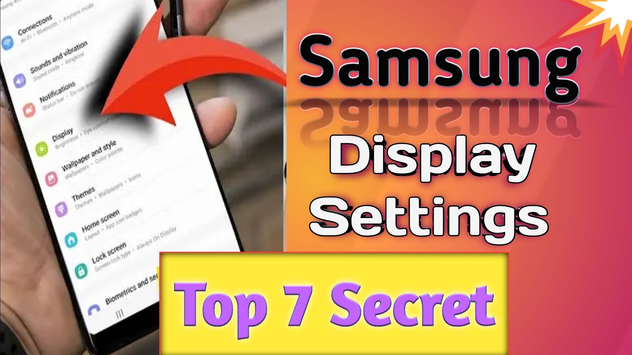 Samsung Display Settings Tips & Tricks | Samsung top hidden settings ...