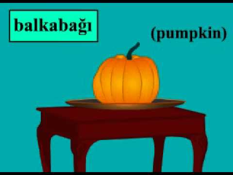 Learn Turkish - Fruit and vegetables - YouTube
