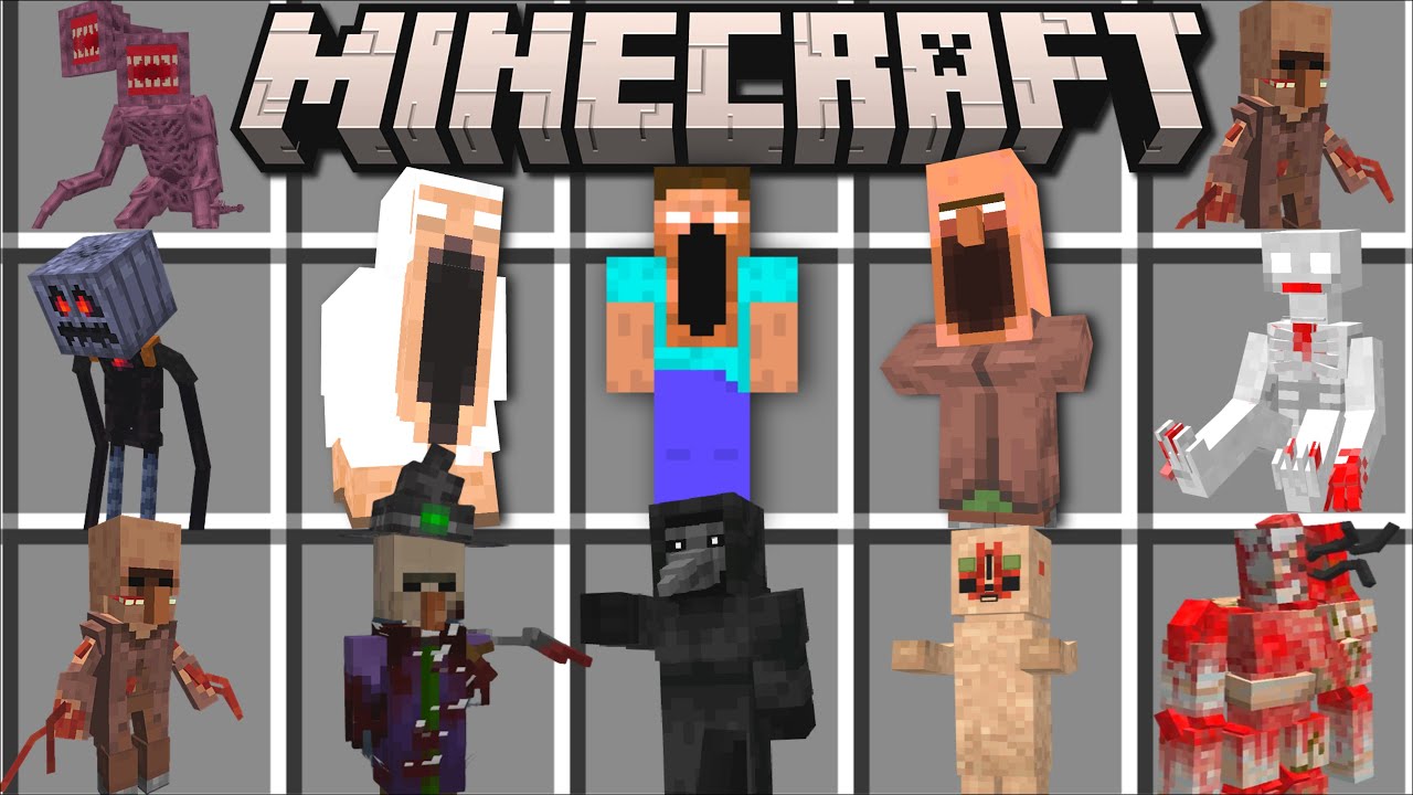 Minecraft NEW SCARY MONSTERS MOD / Escape New Horror Monster MOD - YouTube