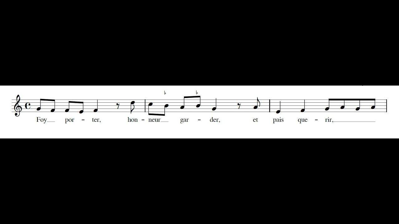 GUILLAUME DE MACHAUT: Foy porter PDF SCORE - YouTube