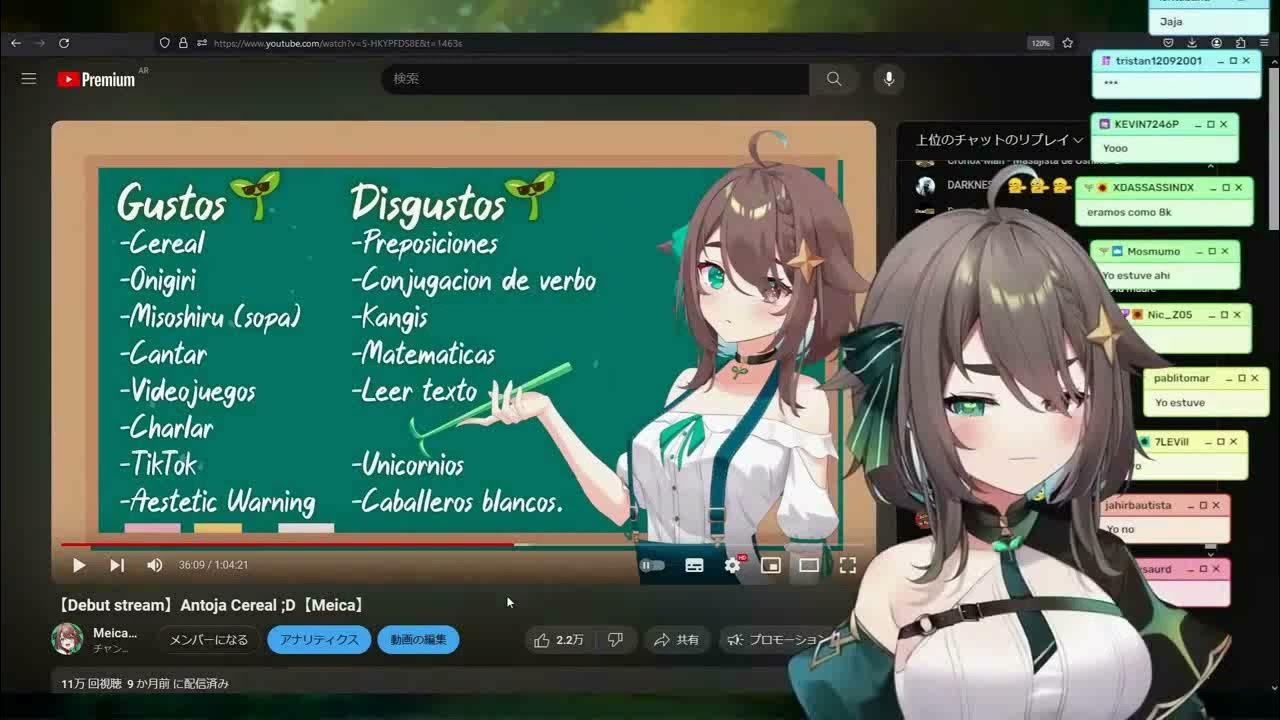 Meica revela que ha sido VTuber desde muy pequeña - YouTube