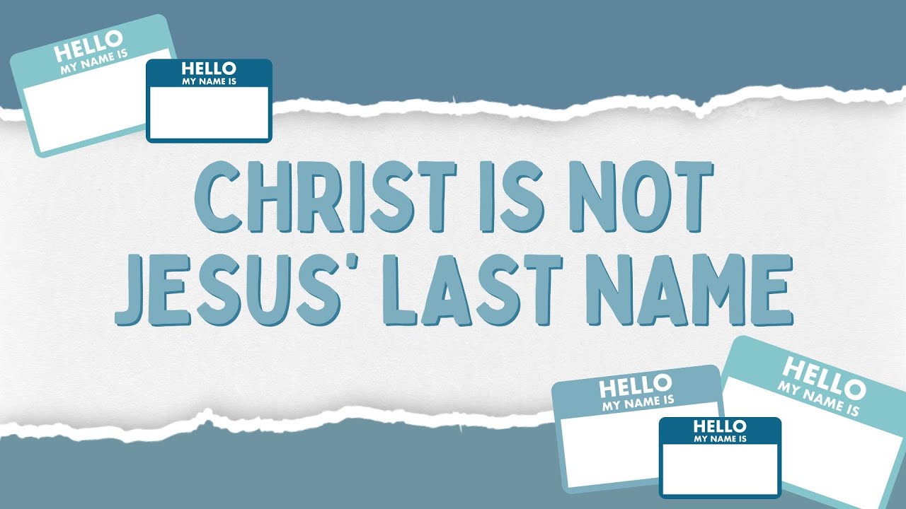 Sunday Worship - Christ Is Not Jesus’ Last Name - YouTube