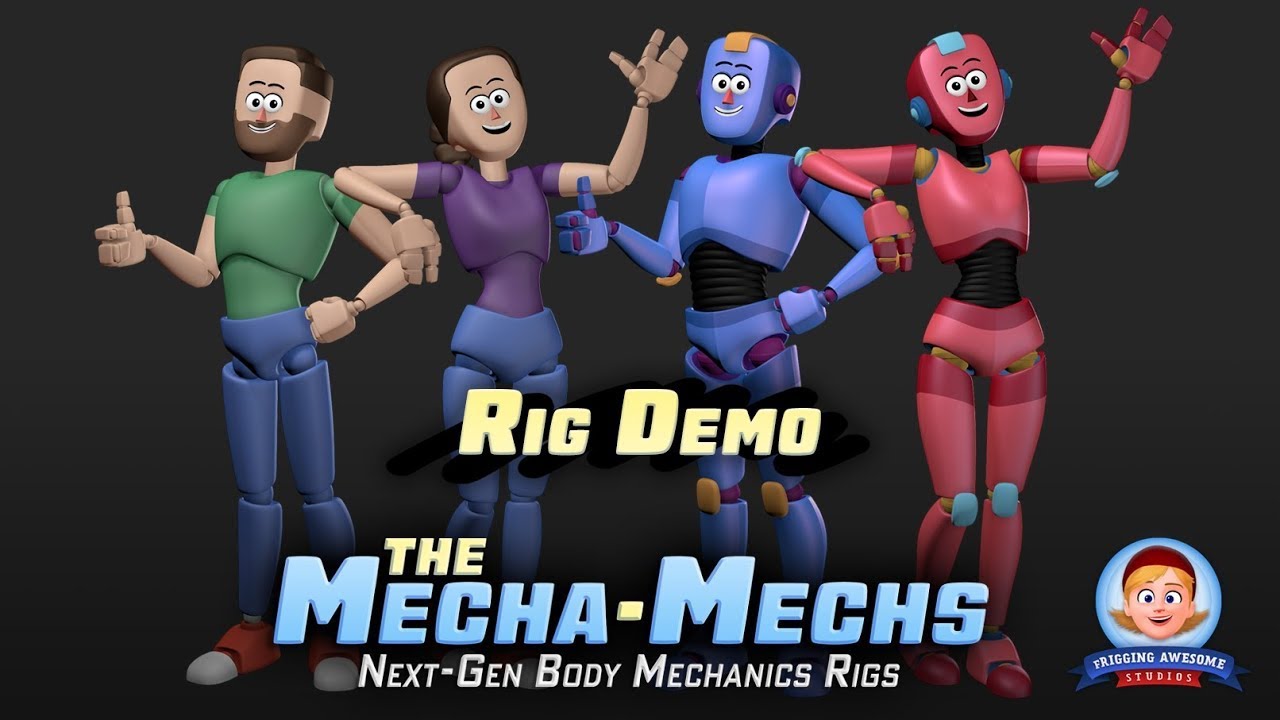 The Mecha Mechs Maya Rig From fRigging Awesome Studios - YouTube