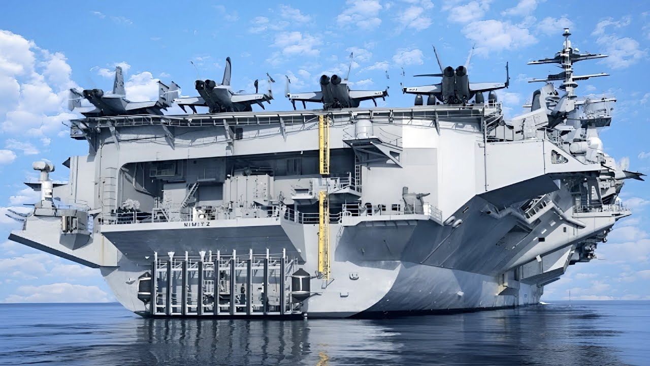Life Inside The World's Largest $12 Billion Aircraft Carrier at Sea ...