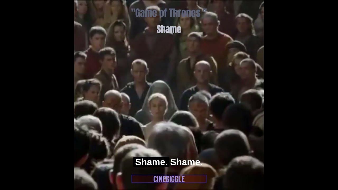 The Walk of Shame: Cersei Lannister's Humiliating Journey - Game of Thrones #shorts - YouTube