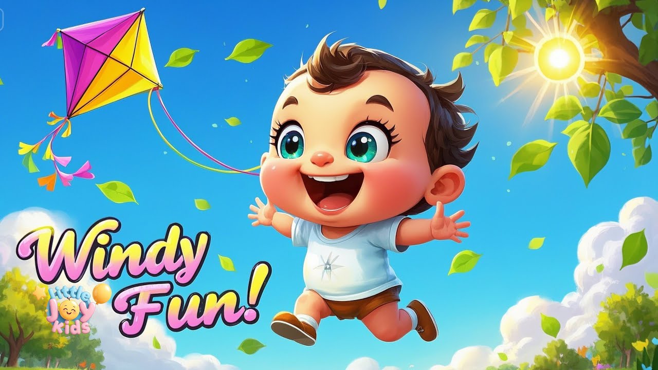 🌬️ Windy Day Adventure! Feel the Breeze & Fly High | 3D Animation ...