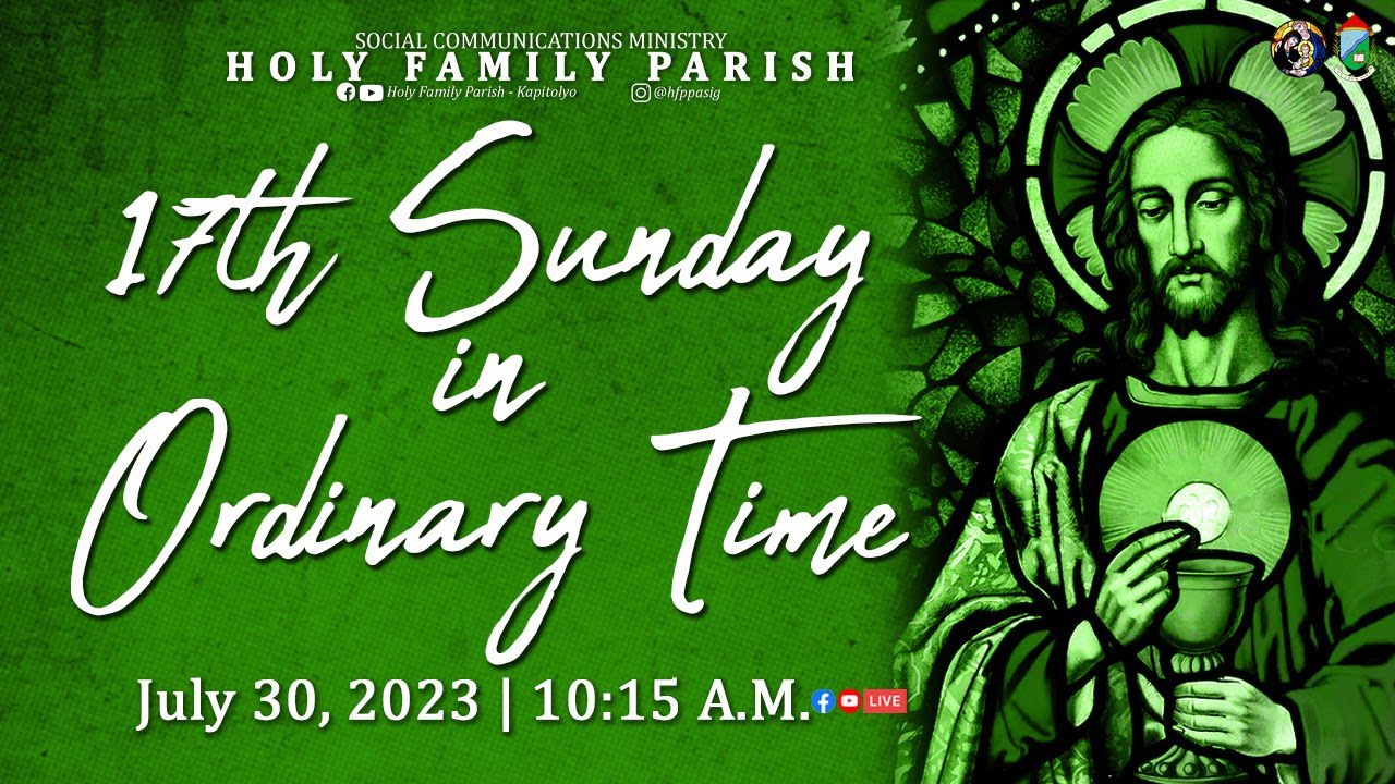 LIVE: Seventeenth Sunday in Ordinary Time - YouTube