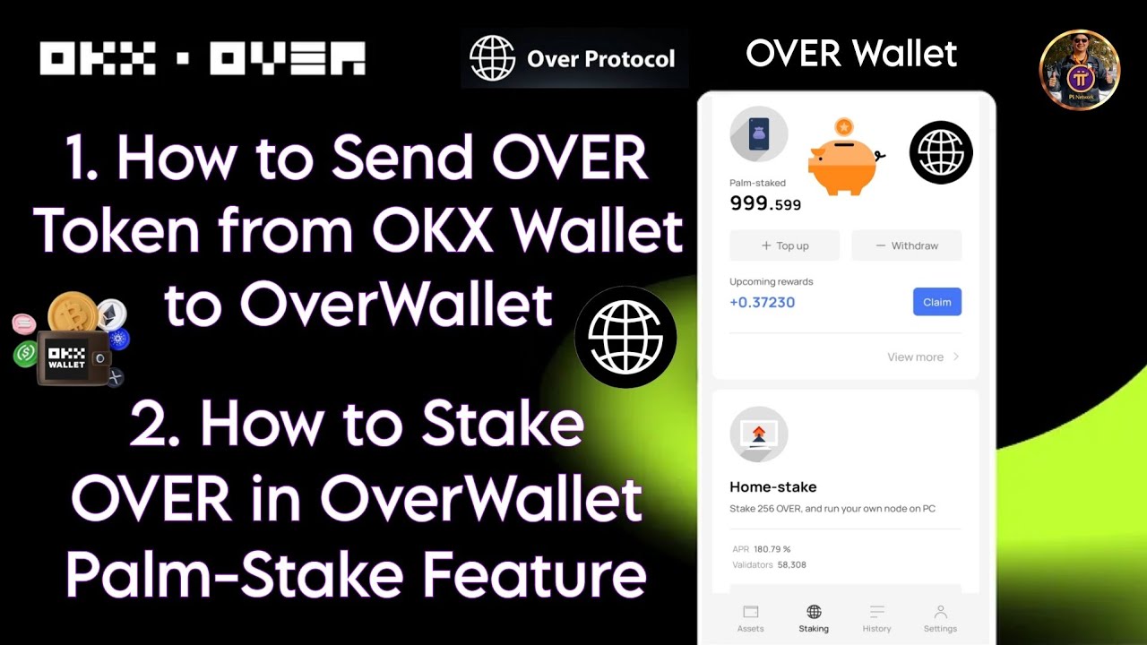 How to Send OVER from OKX Wallet to OverWallet || How to Stake OVER in ...