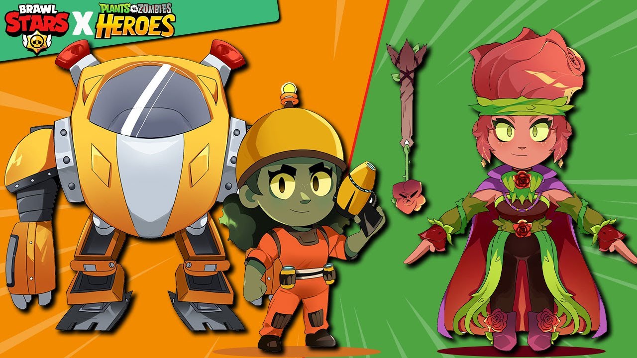 Brawl Stars X PVZ Heroes Skins Concept & Skins Ideas - YouTube