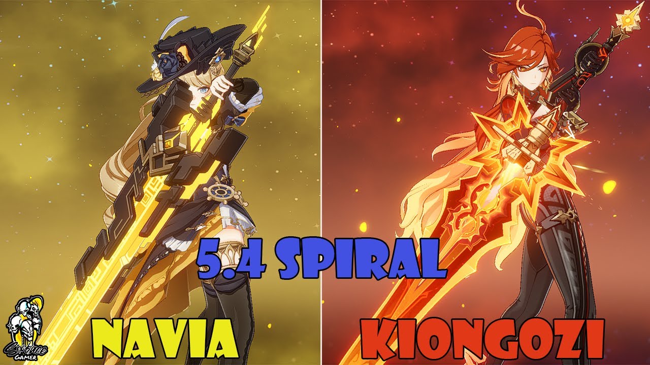 C3 R1 Mavuika & C0 Navia | 5.4 Spiral Abyss 12 9 Stars | SixFace Gamer | Genshin Impact | - YouTube