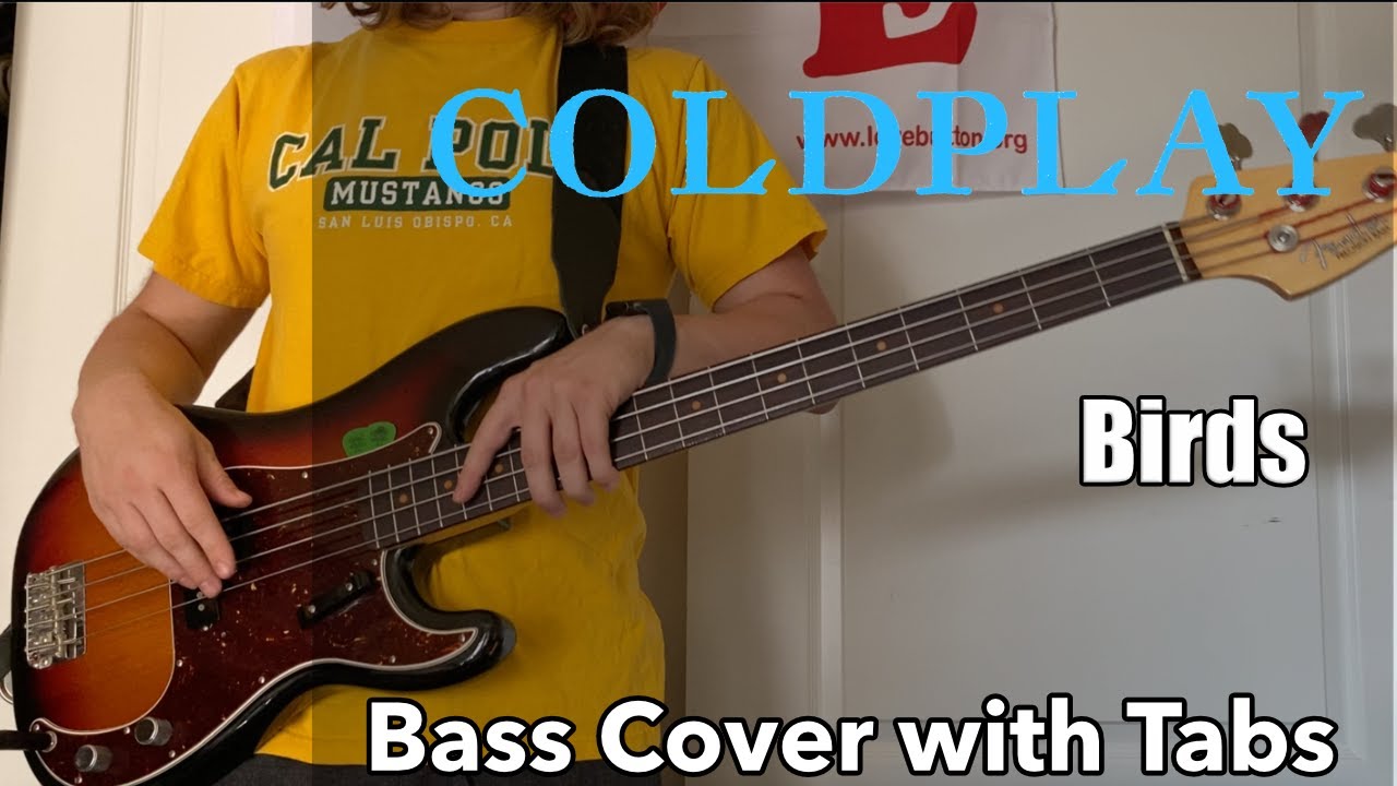 Coldplay - Birds (Bass Cover WITH TABS) - YouTube