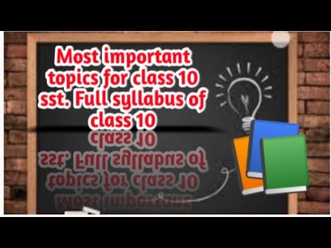 Important topics of class 10 sst| Full syllabus of sst class 10| class ...