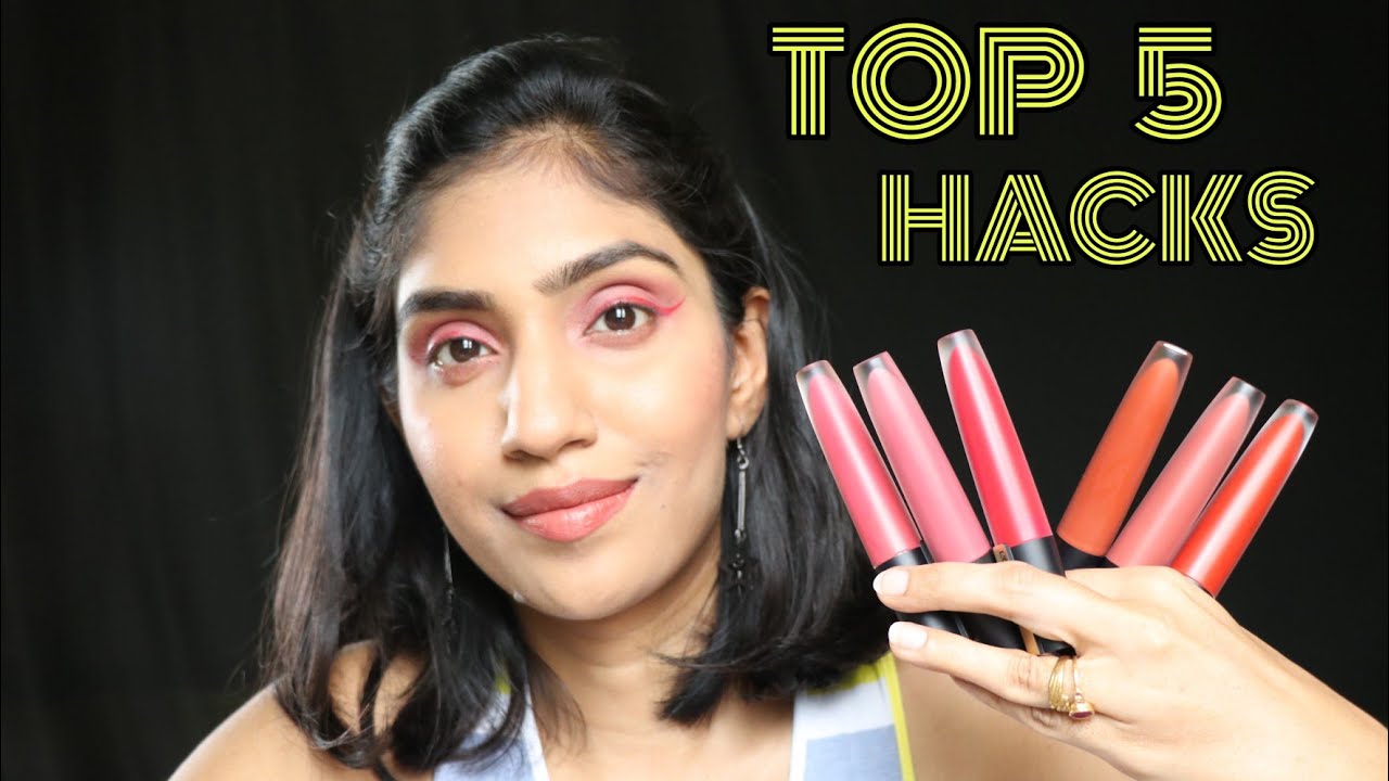 My top 5 Lipstick Hacks | Happy World Lipstick Day | Loreal Paris Rouge ...