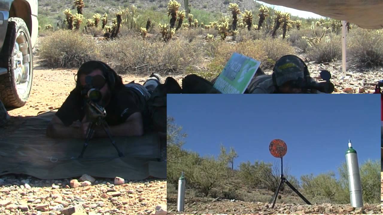 Sniper Practice--Long Range Steel & Exploding Oxygen Tanks! - YouTube