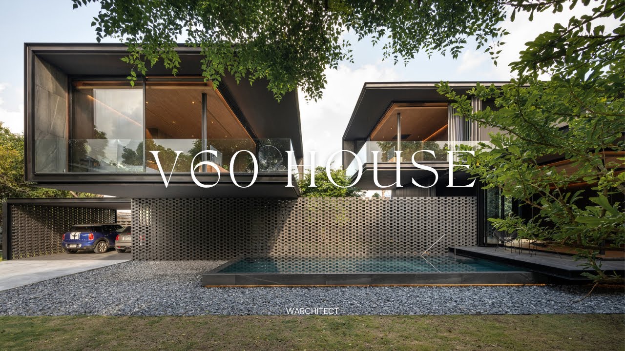 Two-Story House Design Connects To Nature With In Between Open Spaces ...