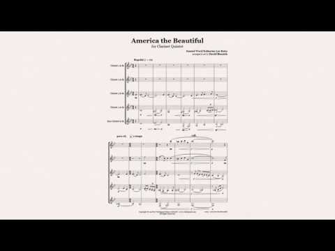 America the Beautiful Clarinet Choir Patriotic Sheet Music - YouTube