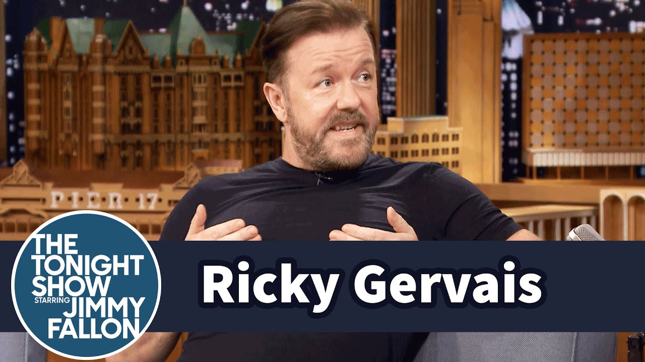 Ricky Gervais Attempts the Most Impressions in 30 Seconds - YouTube