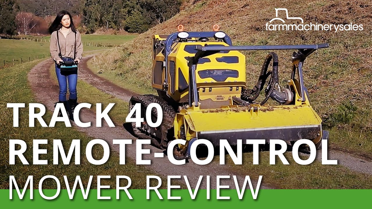 Track 40 remote controlled mower review - YouTube