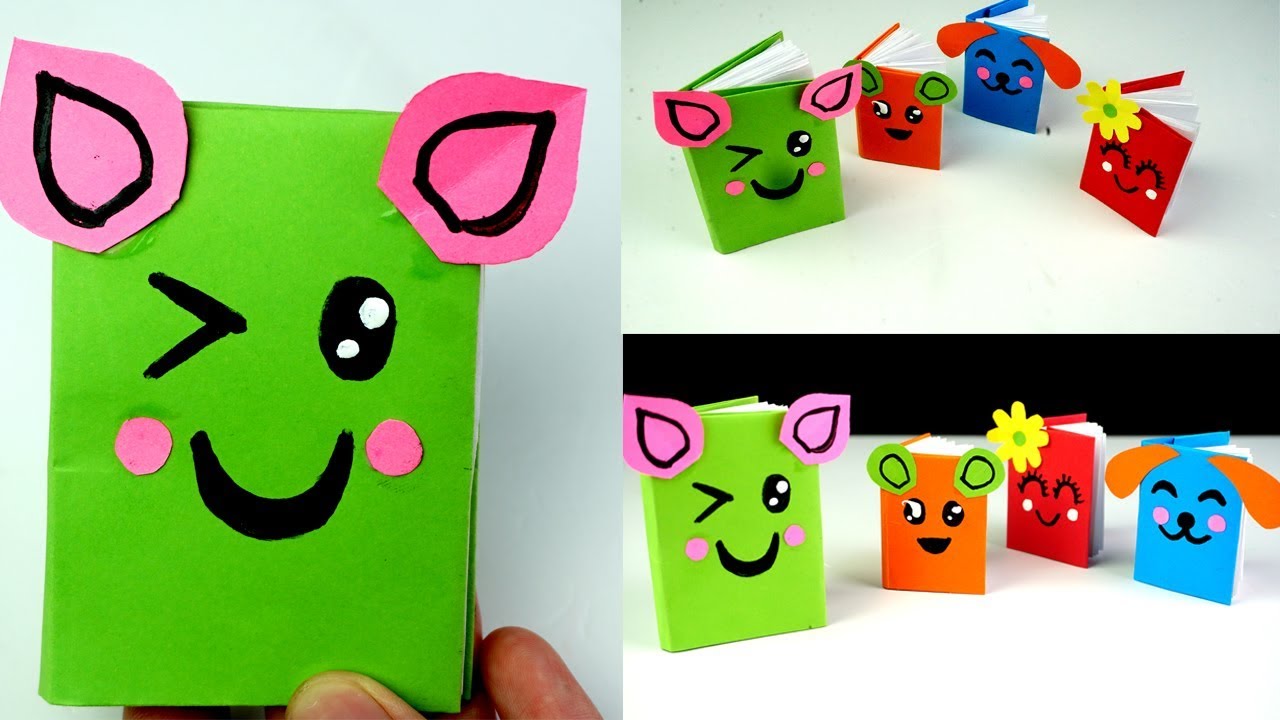 Diy Easy Mini Notebook ONE sheet of Paper - Mini Paper Book -DIY BACK ...