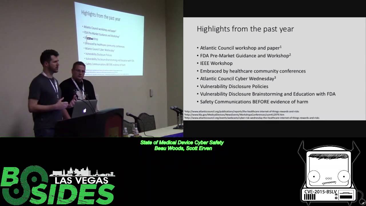 IATC03 State of Medical Device Cyber Safety Beau Woods Scott Erven ...