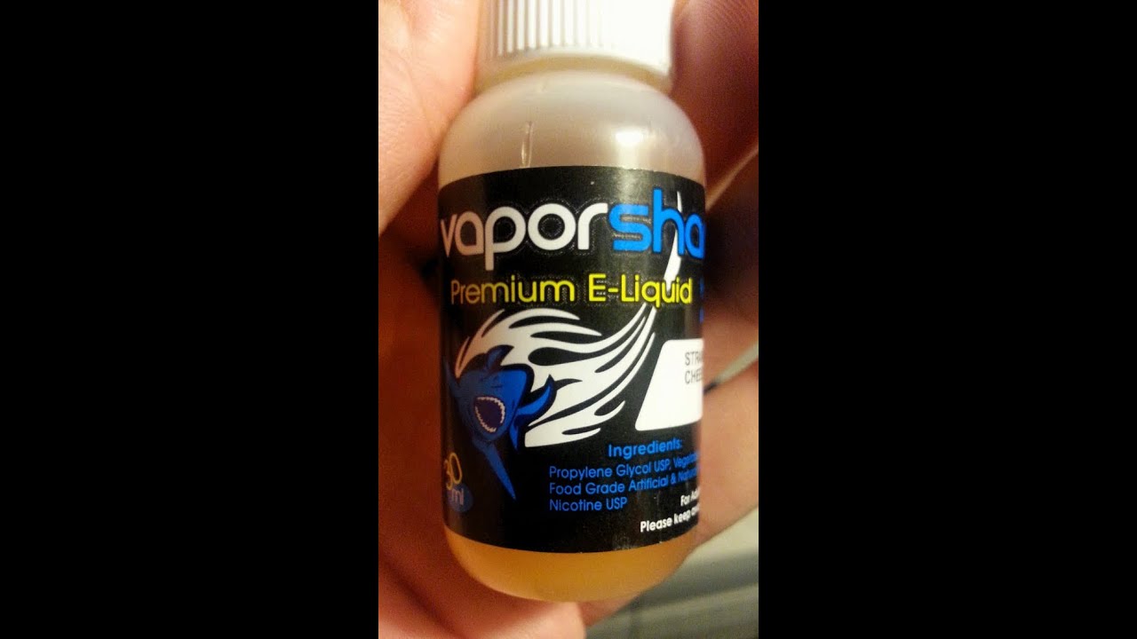 Vapor Shark | Strawberry Cheesecake | E-Juice Review - YouTube