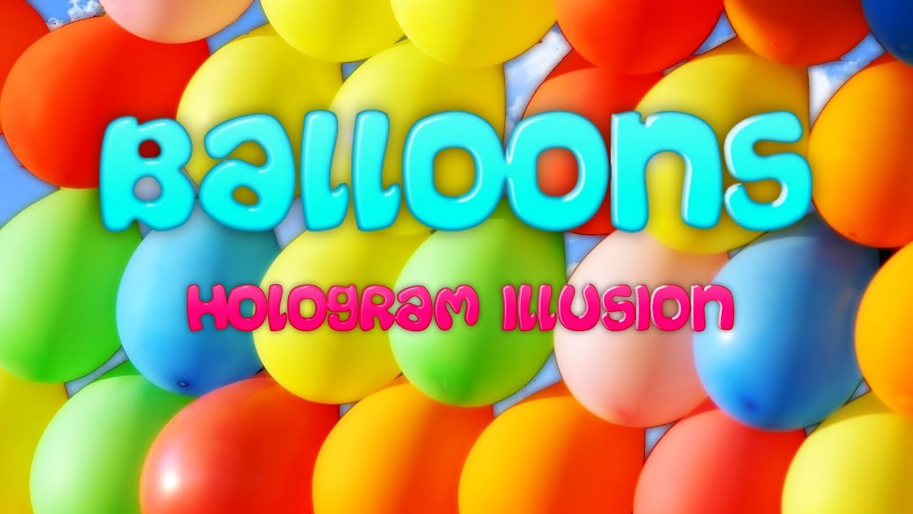 Floating Balloons Projection Decoration Loop - YouTube