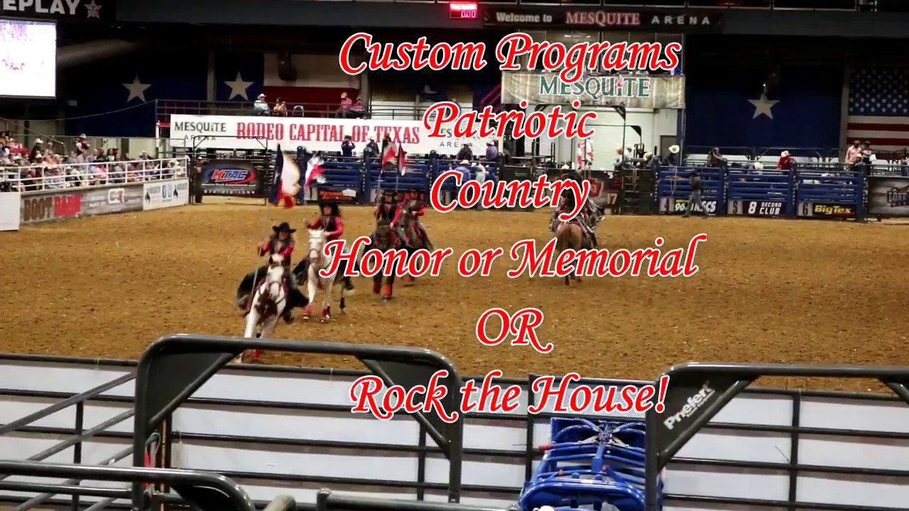 Cowgirl Congress Rodeo Drill Team Mesquite Rodeo 2017 - YouTube