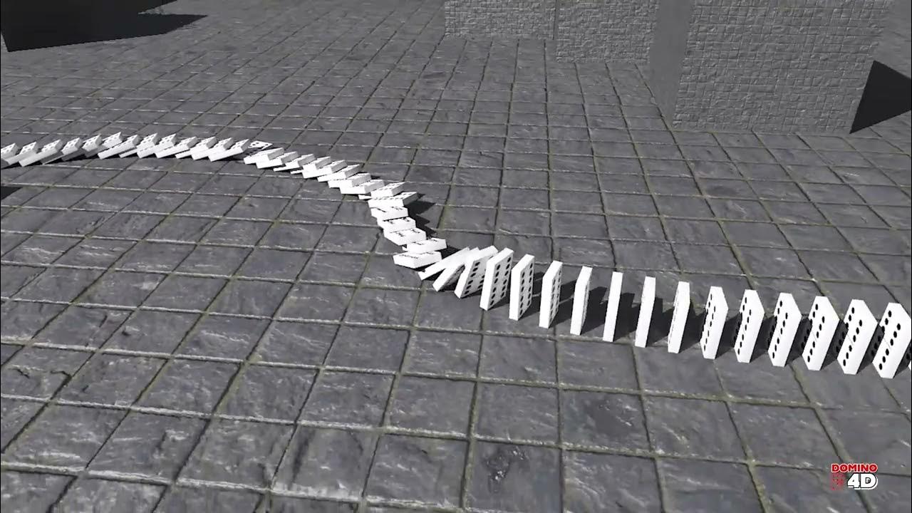 ASMR Domino Effect Simulation Animation V6 - YouTube