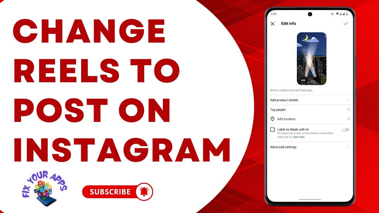 How to Change Reels to Post on Instagram - Quick Tutorial (2025) - YouTube