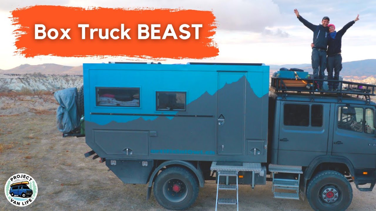 Professional light artists travel full-time in this MASSIVE Mercedes ...