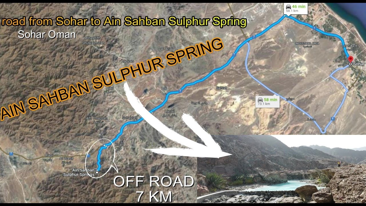 Ain Sahban Sulphur Spring Sohar Road - YouTube