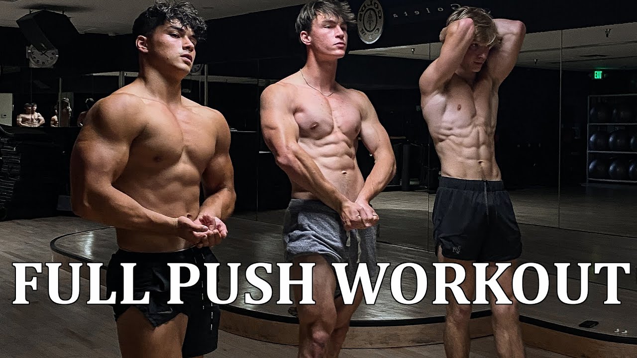 PUSH DAY | CHEST, SHOULDERS AND TRICEPS - YouTube