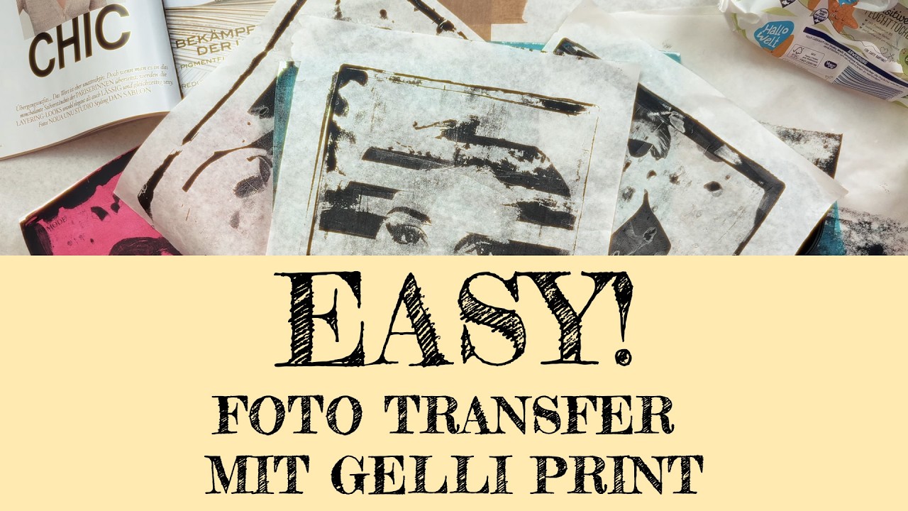 Gelli Print & Foto Transfer: So gelingt’s! (Schritt für Schritt) - YouTube